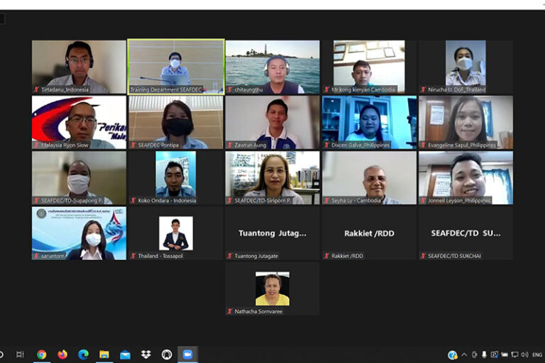 Regional Online Training on Ocean Environment and Marine Resources | SEAFDEC/TD : Southeast ...